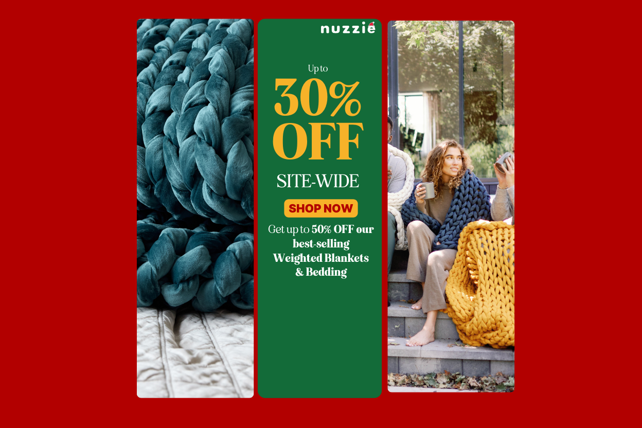 Nuzzie Knit Weighted Blankets for Anxiety & Sleep